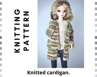 Knitting Sweater Pattern for Minifee Slim Msd 1/4 Bjd Doll. | Etsy
