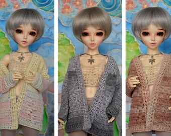 Knitting Cardigan Pattern for Minifee Slim Msd 1/4 Bjd Doll. - Etsy