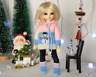 Sweater, Scarf and Socks for Yosd, Littlefee, 1/6 Bjd Dolls. for People ...