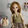 Knitted Cardigan With Hood for Minifee, Slim Msd, BJD 1/4 Doll.(for ...