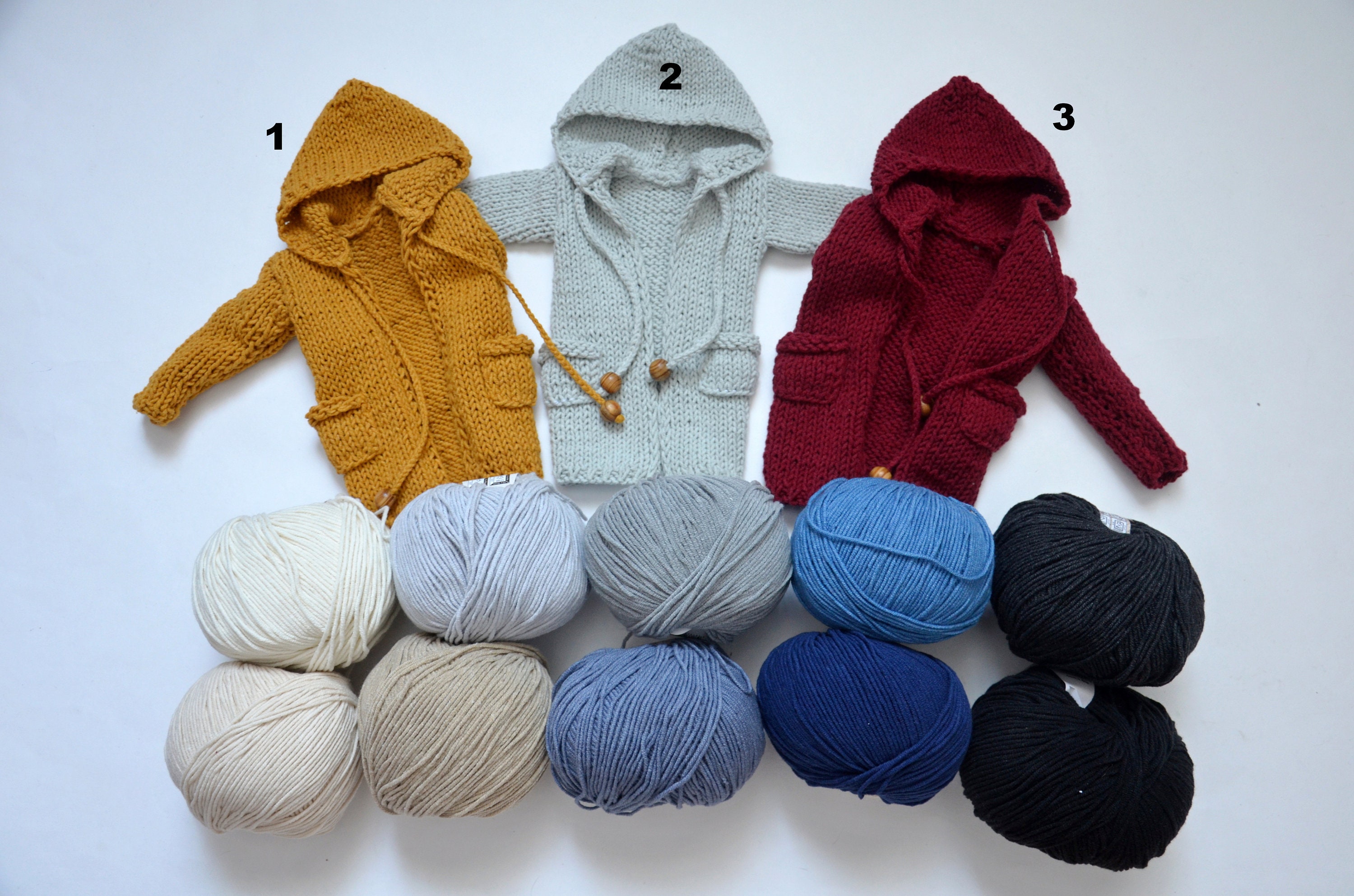 Knitted Cardigan With Hood for Minifee Slim Msd BJD 1/4 | Etsy