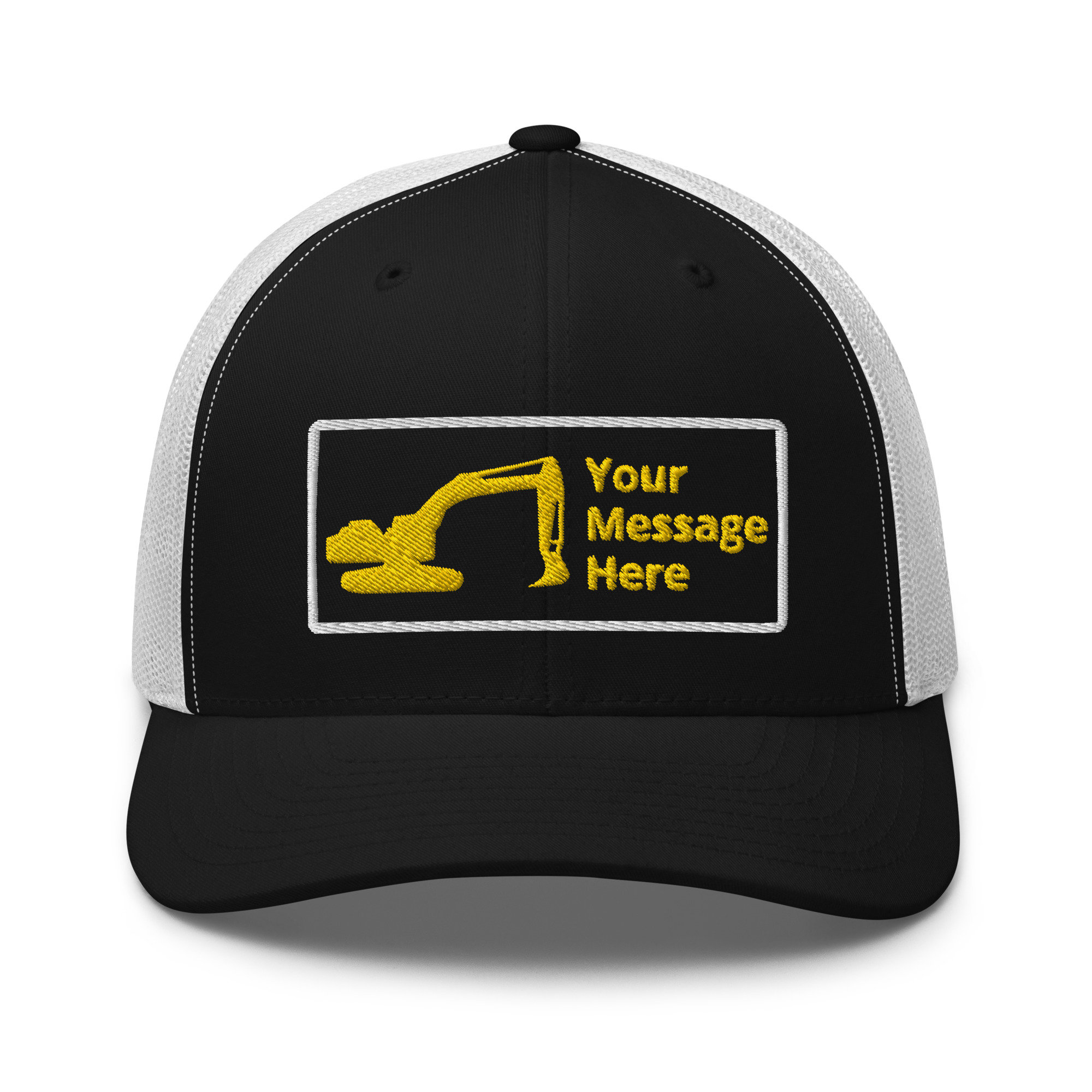 Excavator Trucker Cap. Custom Hat for Construction Driver Operator ...