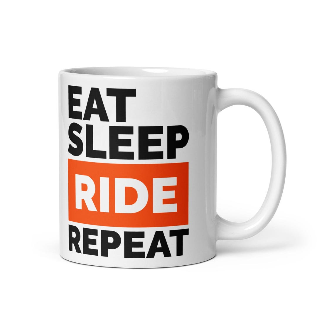 Eat Sleep Ride Repeat Mug – Funny Cycling Gift – Strava Coffee Mug - Etsy