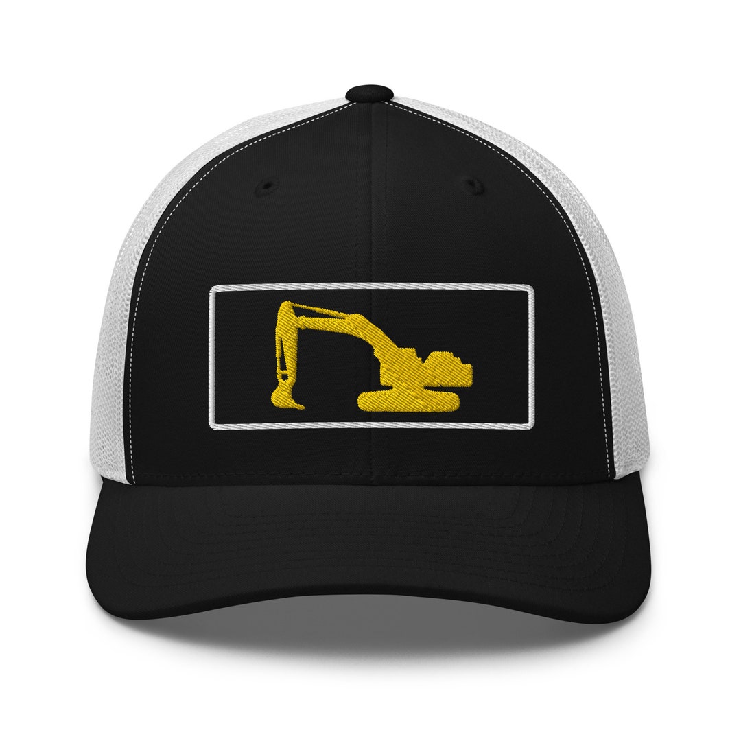 Embroidered Excavator Trucker Cap: Heavy Equipment Operator Hat - Etsy