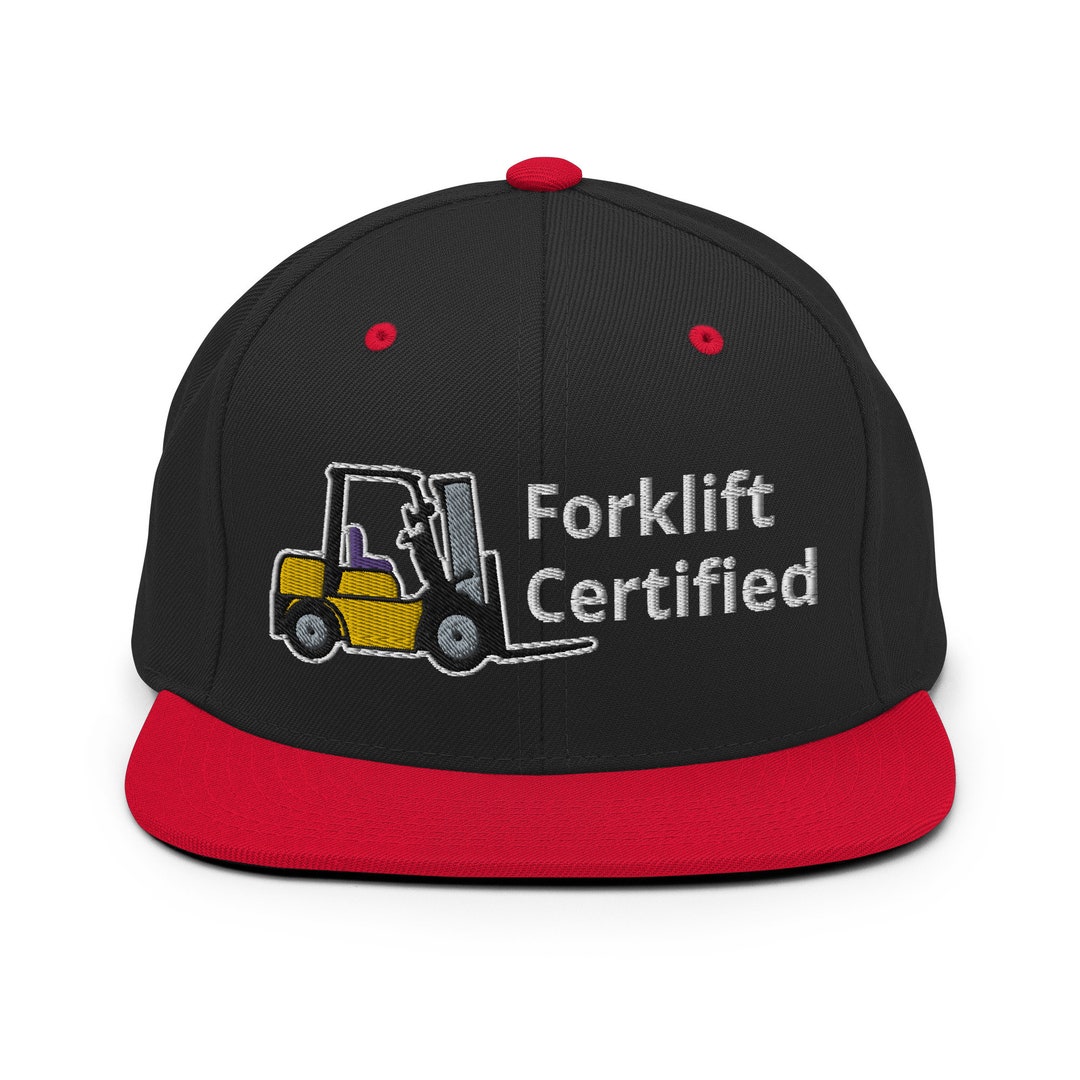 Forklift Certified Cap, Forklift Snapback Hat, Driver Operator Workwear ...