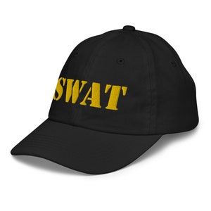 SWAT Baseball Cap for Kids, Police SWAT Team Hat With Embroidered ...