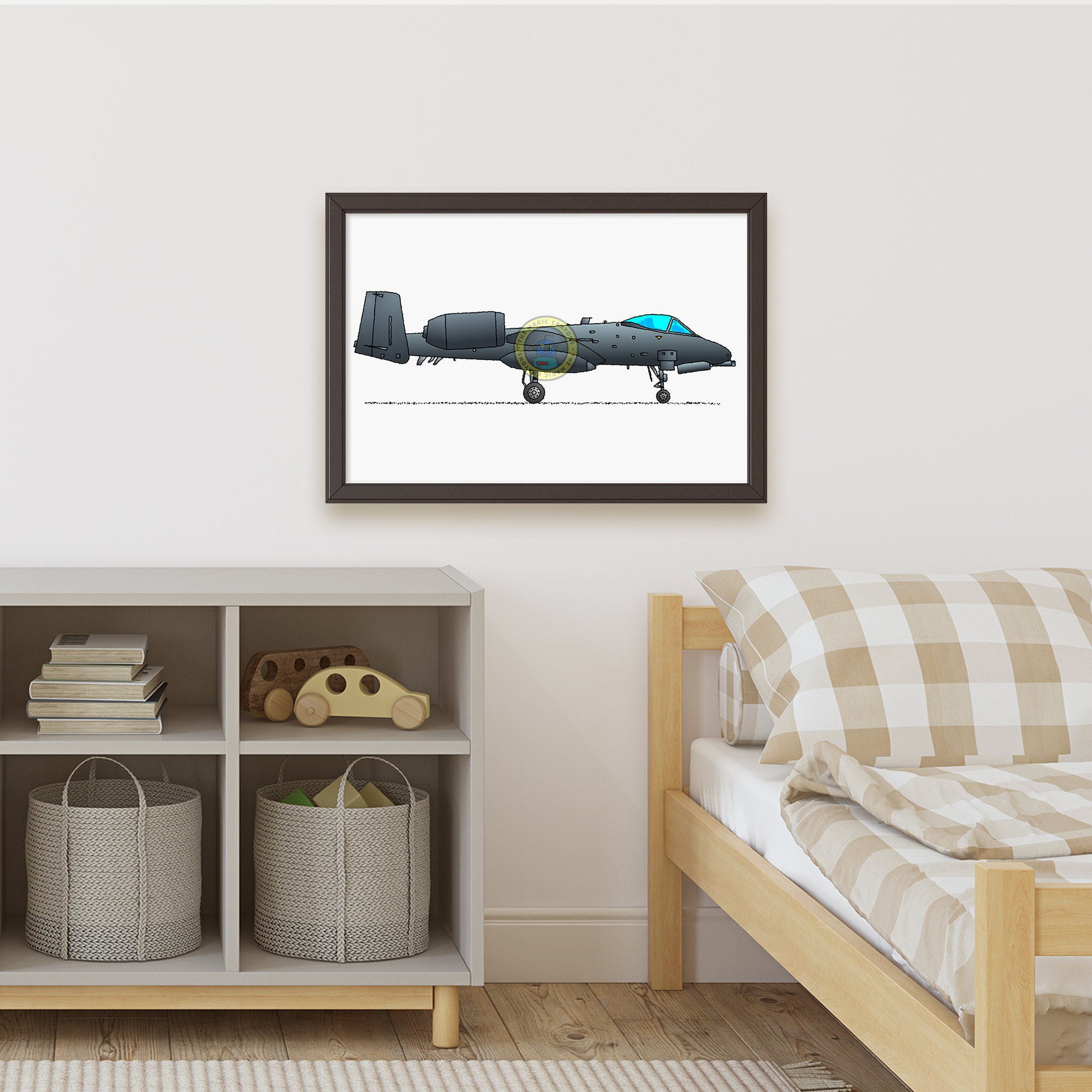 Thunderbolt Plane Poster. USAF Military Aircraft Print, Warthog Fighter ...