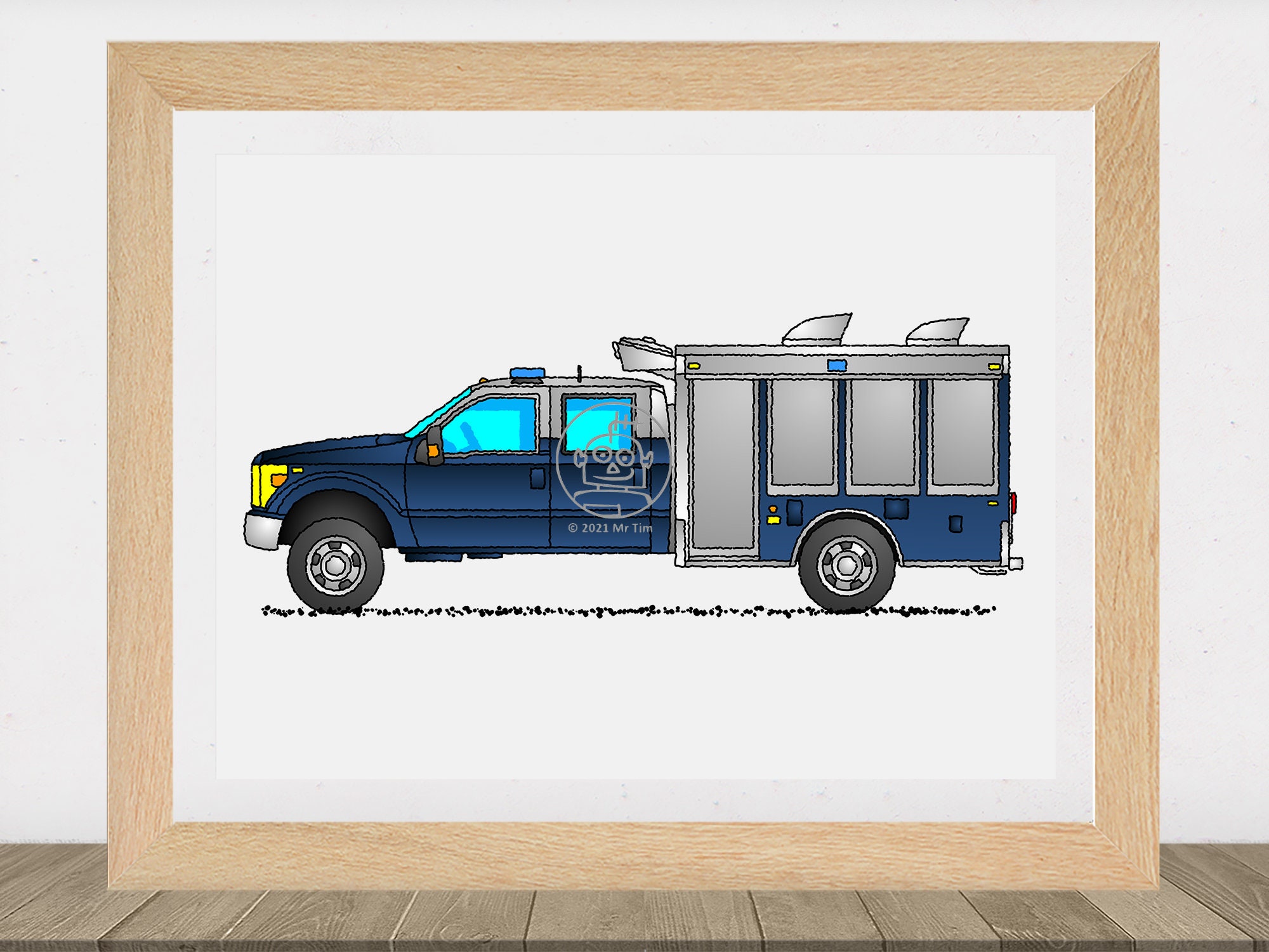 Set of 3 Police Car Prints. K9 Vehicle SWAT Truck. Police - Etsy