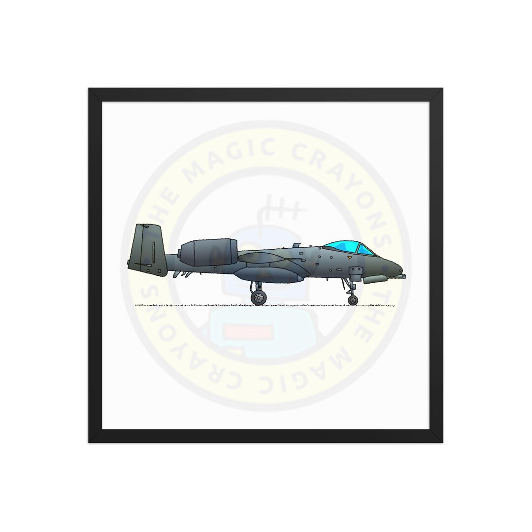 A-10 Thunderbolt II Warthog Fighter Jet Framed Print – Military ...