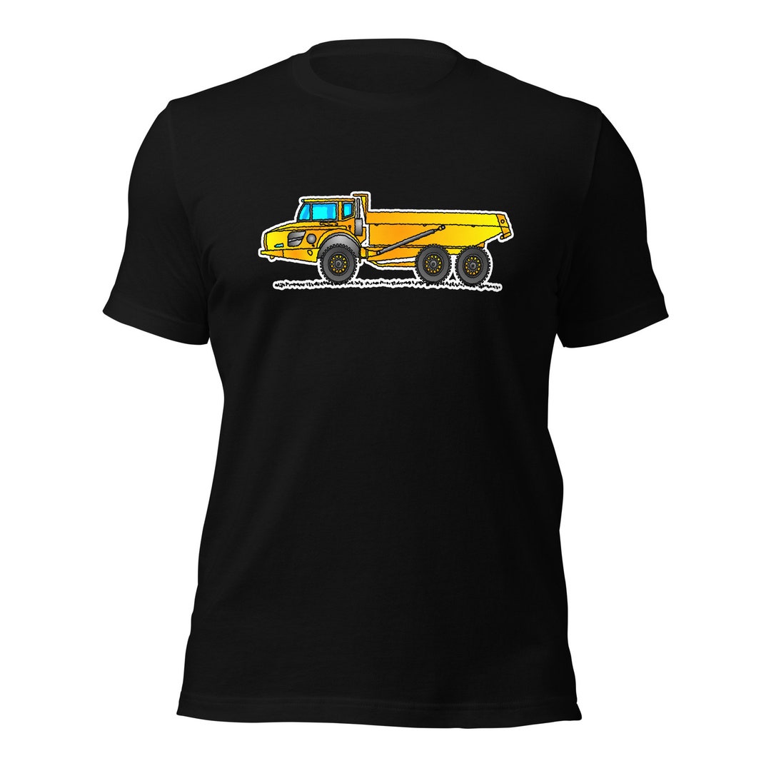 Articulated Loader T-shirt, Adult Clothing, Yellow Construction Vehicle ...