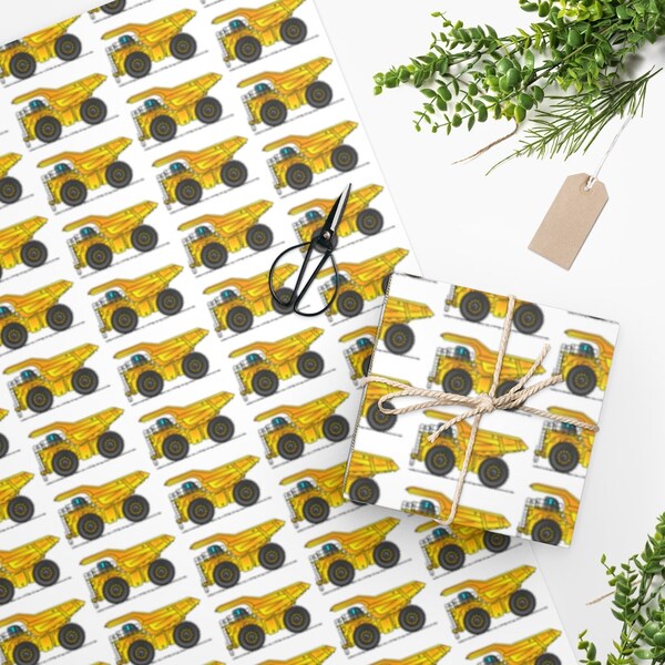 Construction Theme Wrapping Paper - Etsy