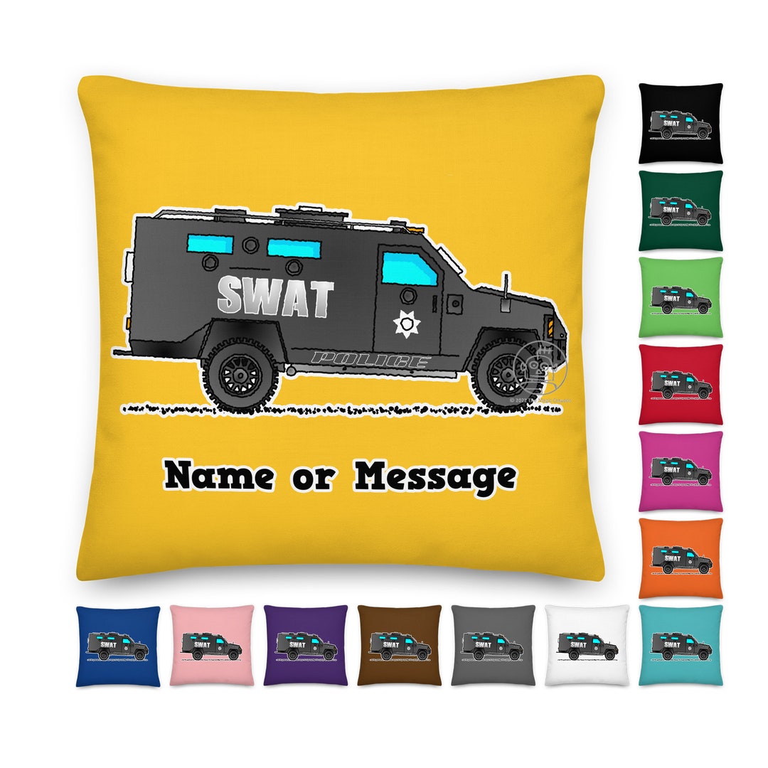 Police SWAT Truck Pillow: Law Enforcement Decor Accent - Etsy