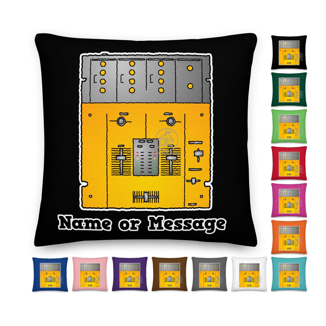 Custom DJ Mixer Pillow. Music Studio Decor. Personalized Musician Gift ...