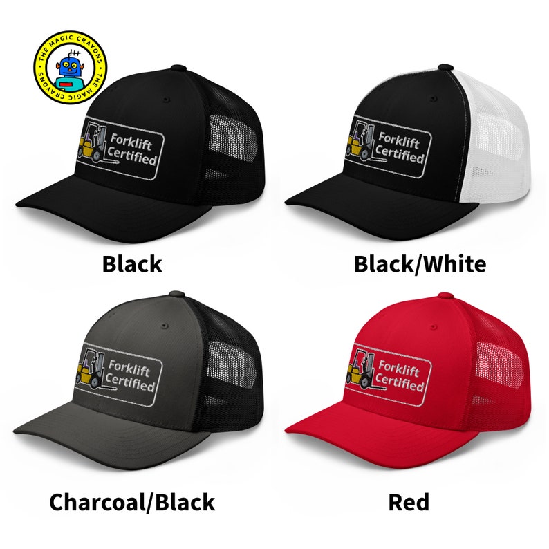 Yellow Forklift Truck Cap, Forklift Certified Text. Mesh Back in 13 ...