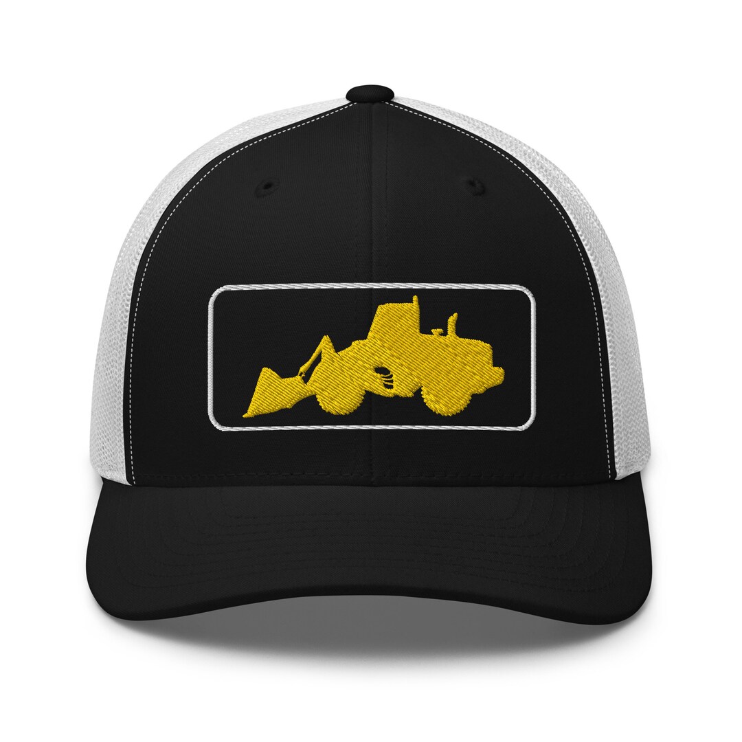 Wheel Loader Cap. Trucker Cap With Embroidered Yellow Loader for Heavy ...