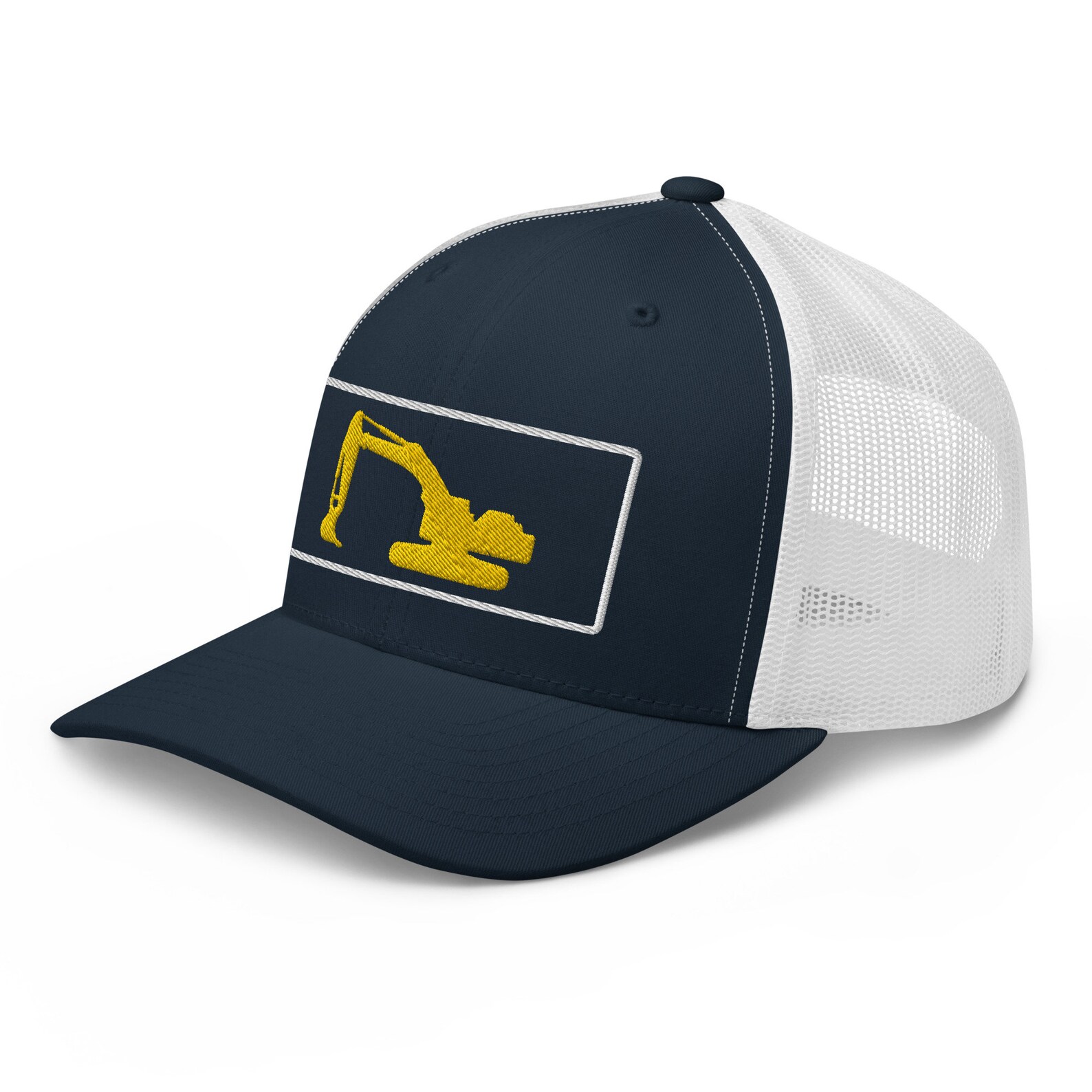 Embroidered Excavator Trucker Cap: Heavy Equipment Operator Hat - Etsy