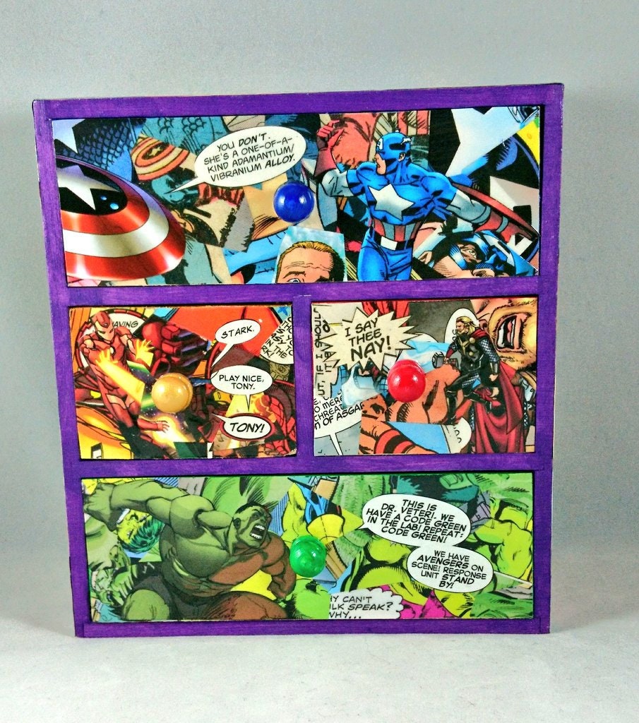 Comic Book Miniature Drawers Jewellery Trinket Keepsake Box - Etsy