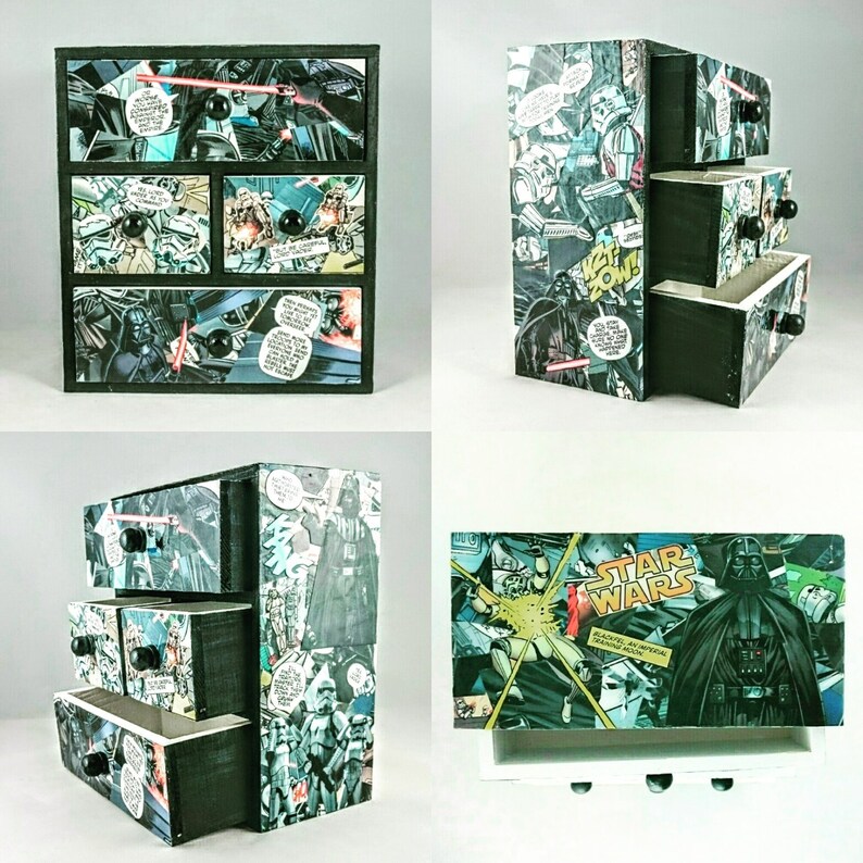 Comic Book Miniature Drawers Jewellery Trinket Keepsake Box - Etsy