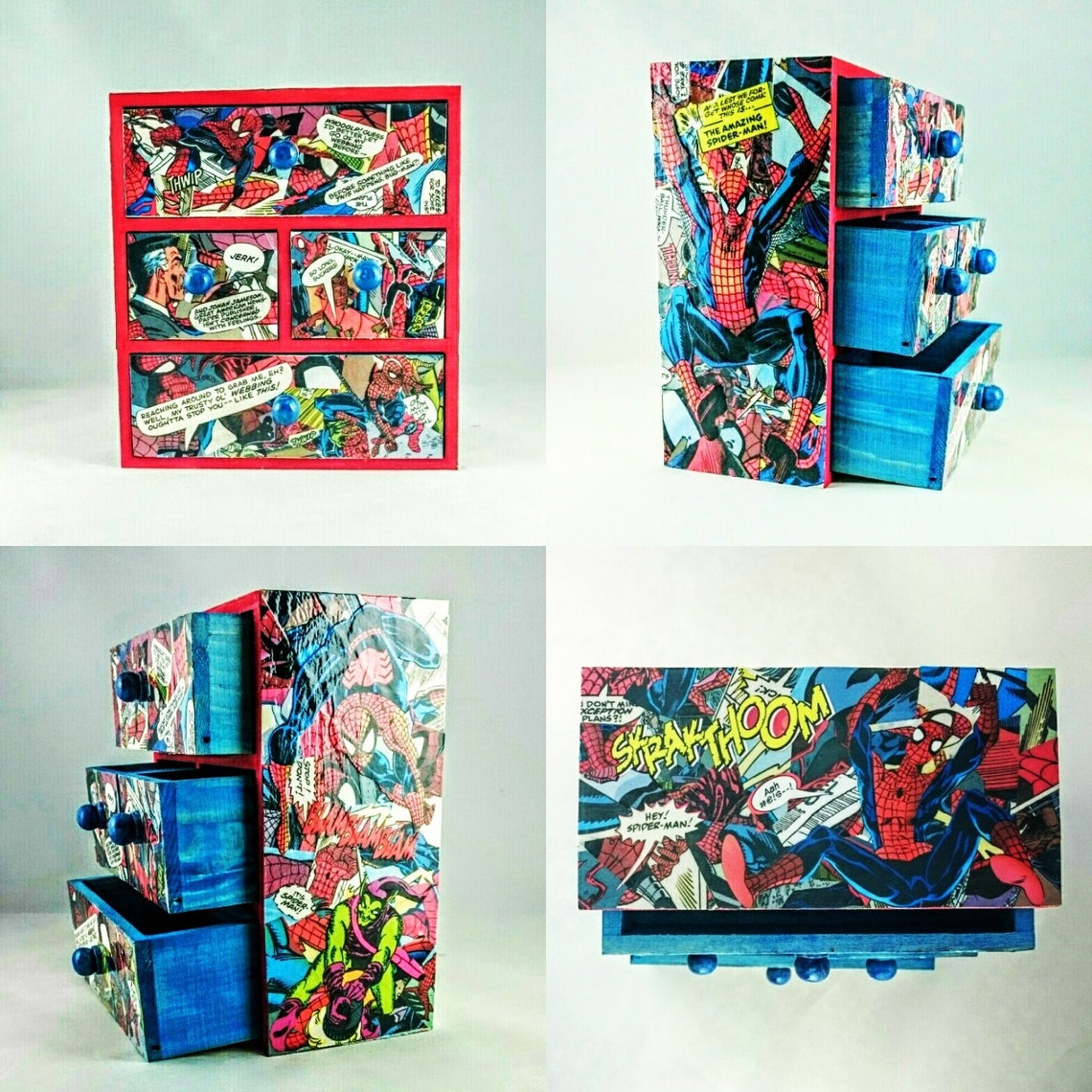 Comic Book Miniature Drawers Jewellery Trinket Keepsake Box - Etsy