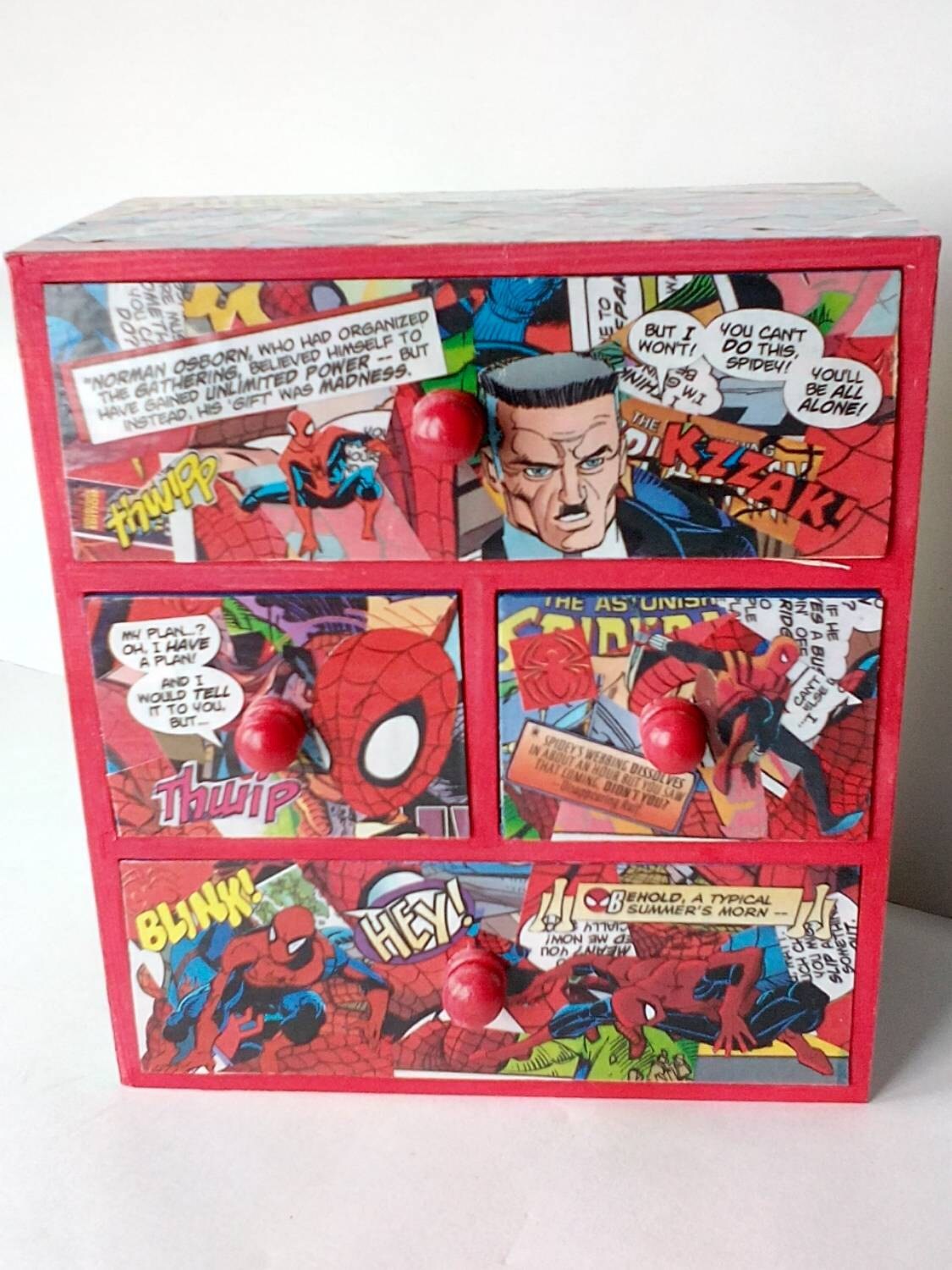 Comic Book Miniature Drawers Jewellery Trinket Keepsake Box - Etsy