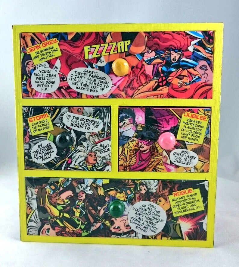 Comic Book Miniature Drawers Jewellery Trinket Keepsake Box - Etsy