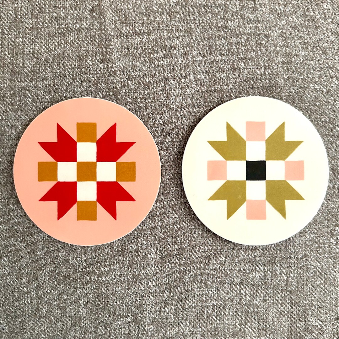 Sister’s Choice Circle Sticker, Quilt Block Quilters Gift Sewing ...