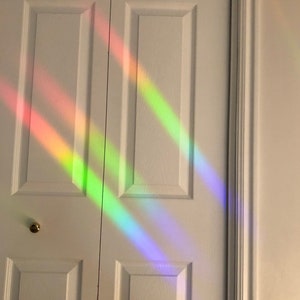 GIANT 8x8” Sawtooth Star Quilt Block Rainbow-making Suncatcher Vinyl ...