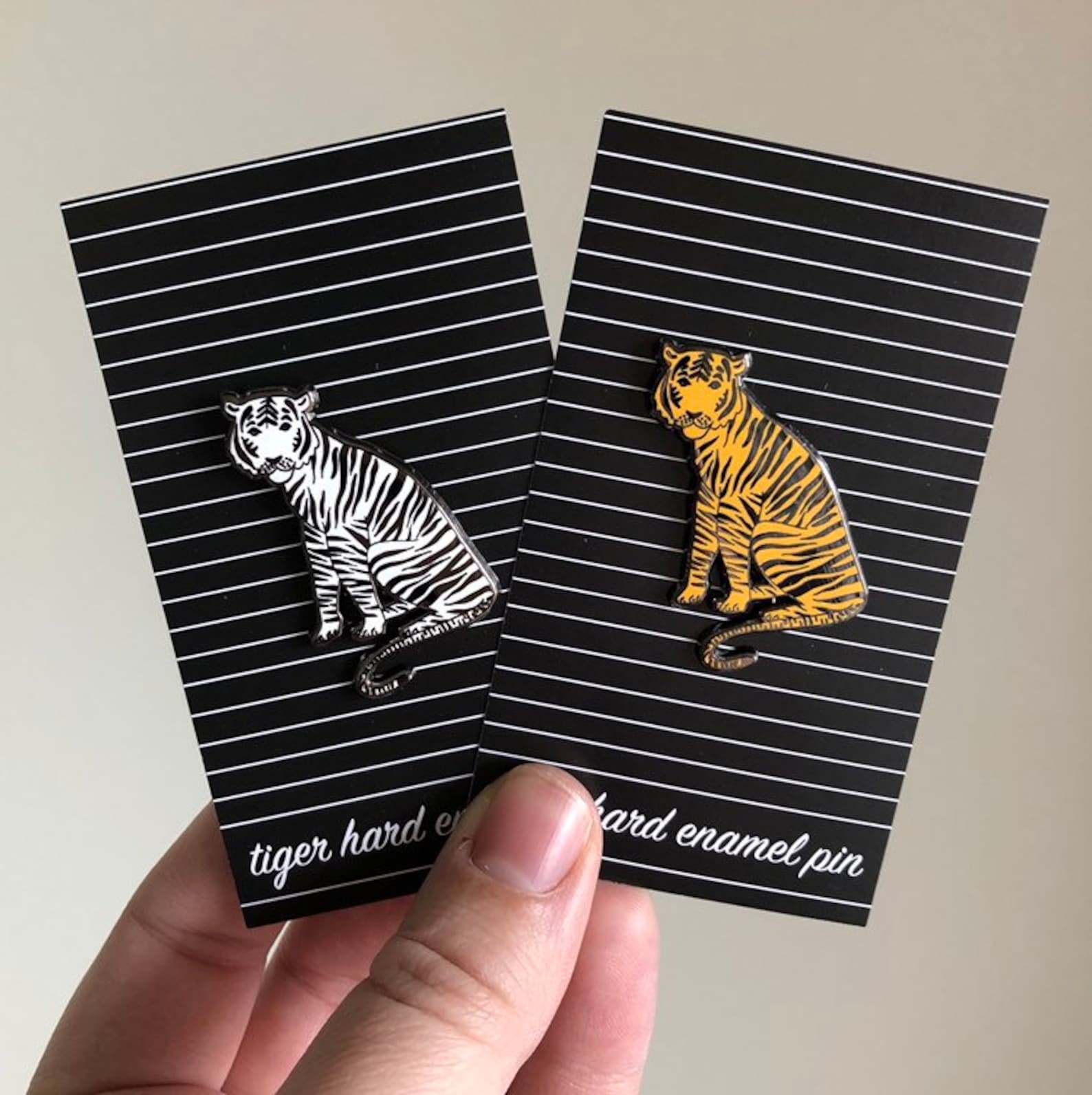 Tiger Hard Enamel Pin - Etsy
