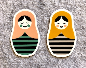 Nesting Doll Sticker | Etsy