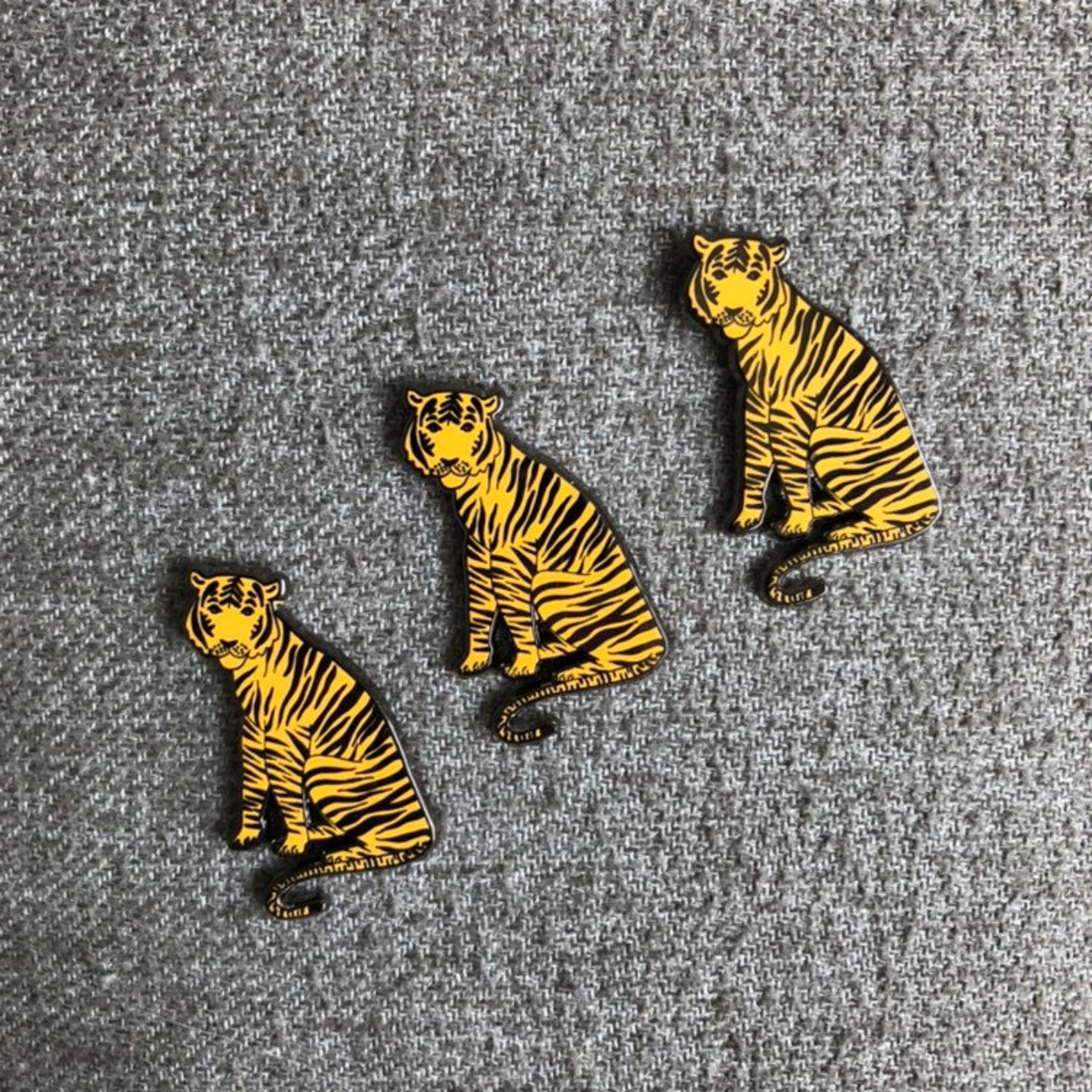 Tiger Hard Enamel Pin - Etsy