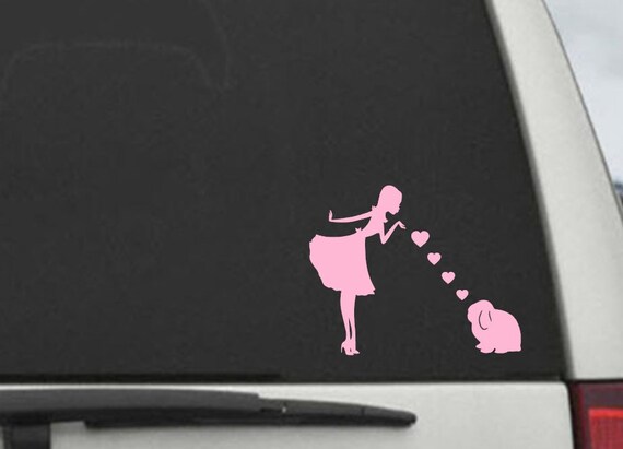 Electronics & Accessories Car Window Decal Sticker Bunny Rabbit Mom ...
