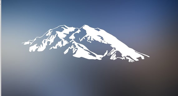 Mount Mckinley Denali Mountain Silhouette Decal Car Decal | Etsy