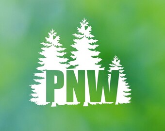 Pacific Northwest PNW Nature Icons Infinity Vinyl Decal Car | Etsy