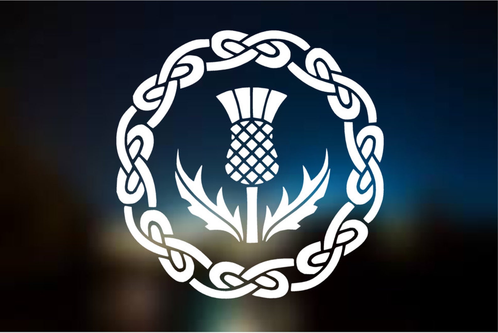 Scottish Thistle Decal Vinyl Decal - Car Decal - Car Sticker - Laptop ...