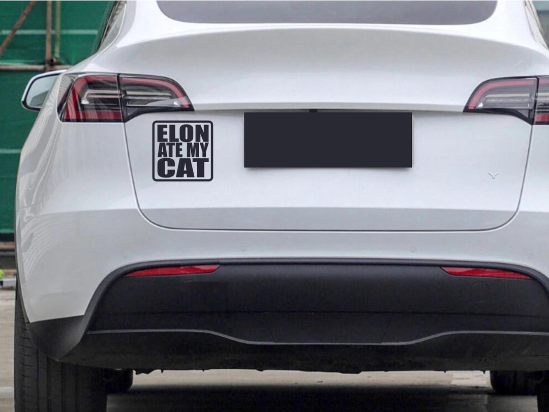 Anti Elon Vinyl Decal / F-elon Sticker / Anti-elon Musk Tesla Car Decal ...