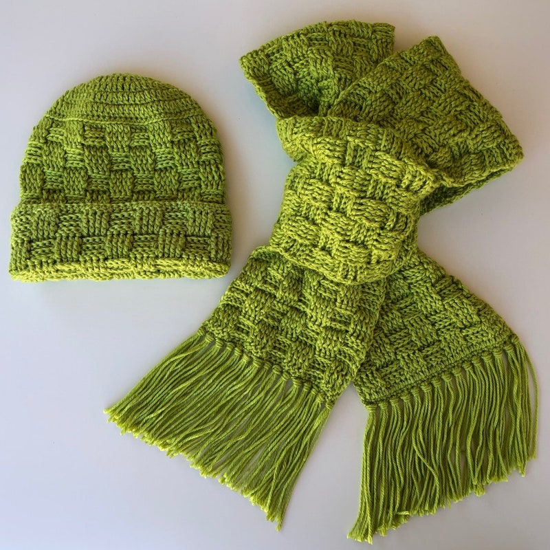 Winter Hat and Scarf Set - Etsy