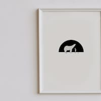 Open Book Wooden Poster, Surreal Story Illustration Poster Print on ...