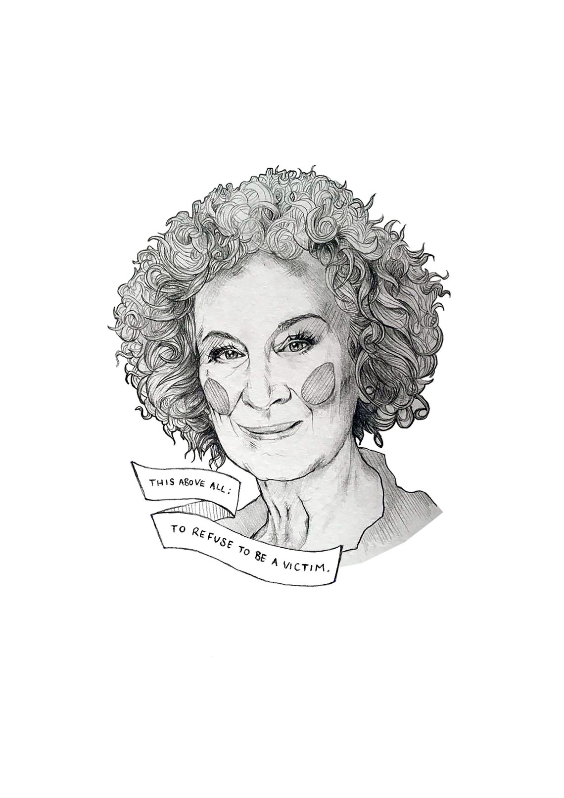 Margaret Atwood 'refuse to Be a Victim' Feminist - Etsy