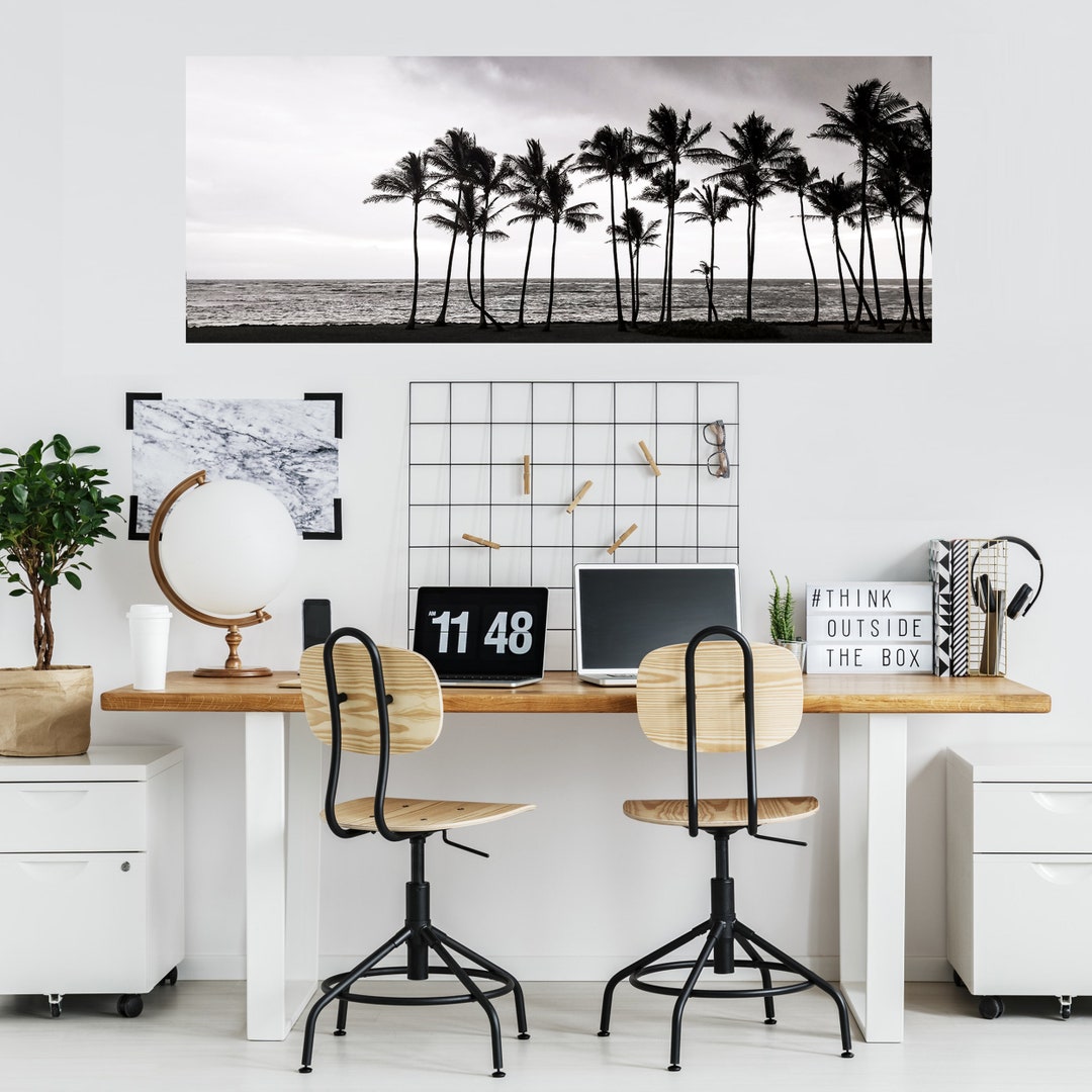 Palm Tree Row Wall Decal - Tropical Palm Tree Decal by Chromantics - Etsy