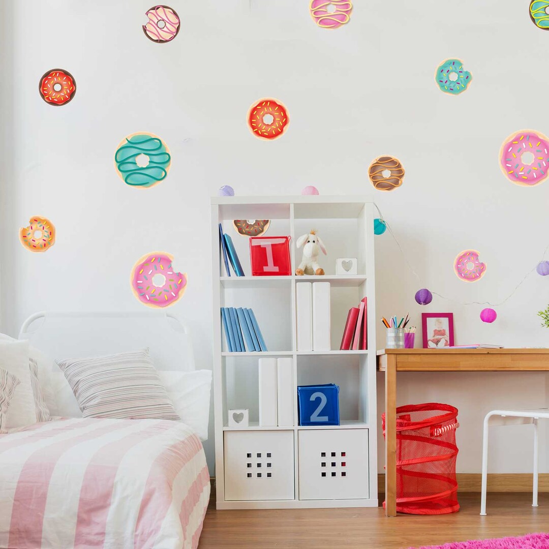 Delicous Doughnut Wall Decal Kit - Dessert Donut Decal Set by ...