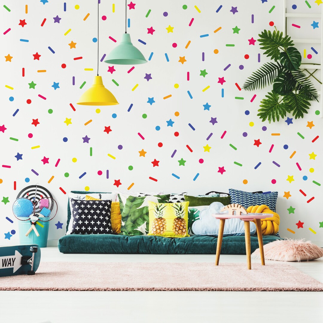Sprinkle Party Decal Set - Rainbow Dessert Decal by Chromantics - Etsy