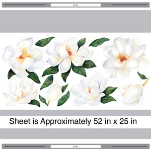 Magnolia Watercolor Wall Decal - Southern Magnolia Wall Sticker by ...