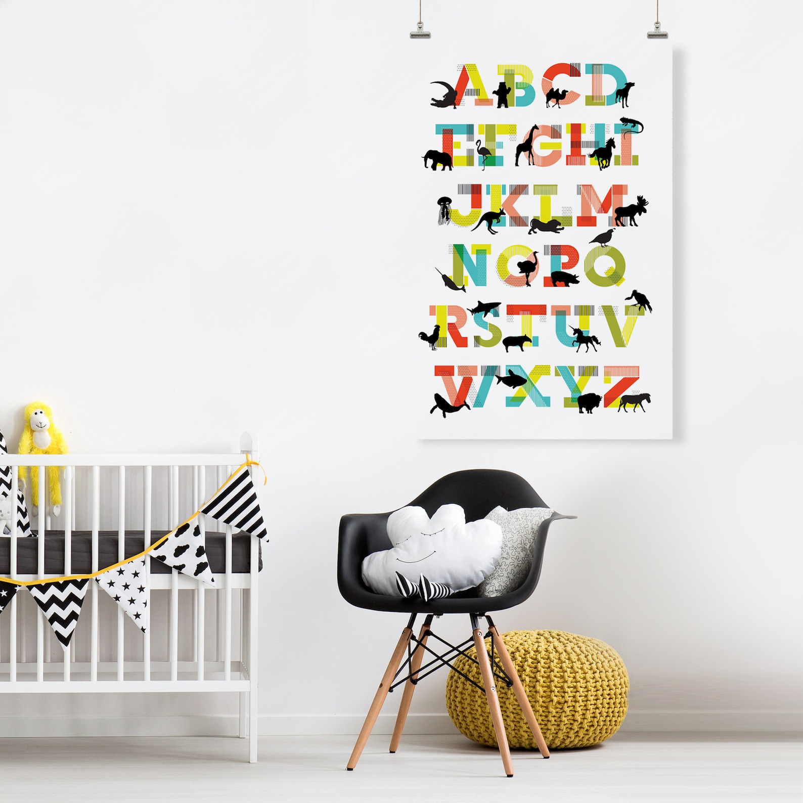 Bold ABC Decor Banner by Chromantics - Etsy