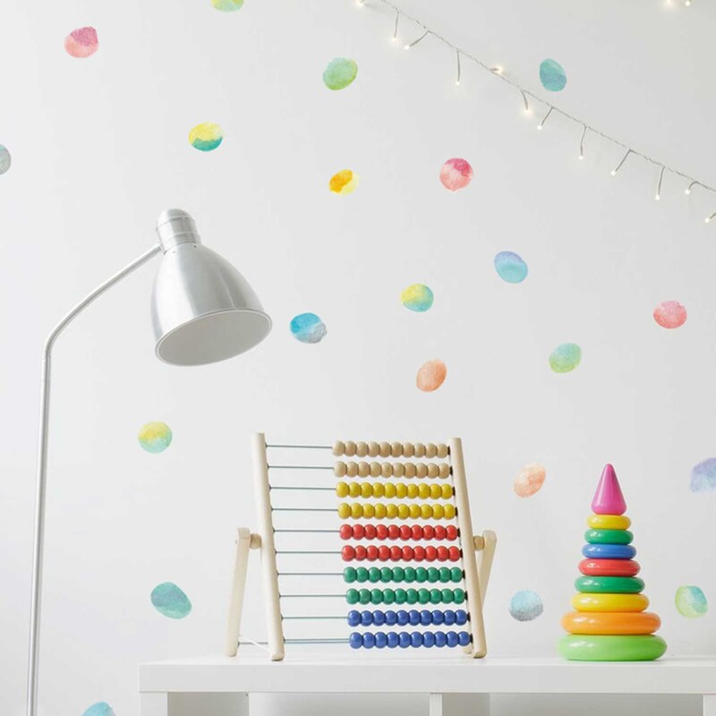 Watercolor Dot Print - Etsy