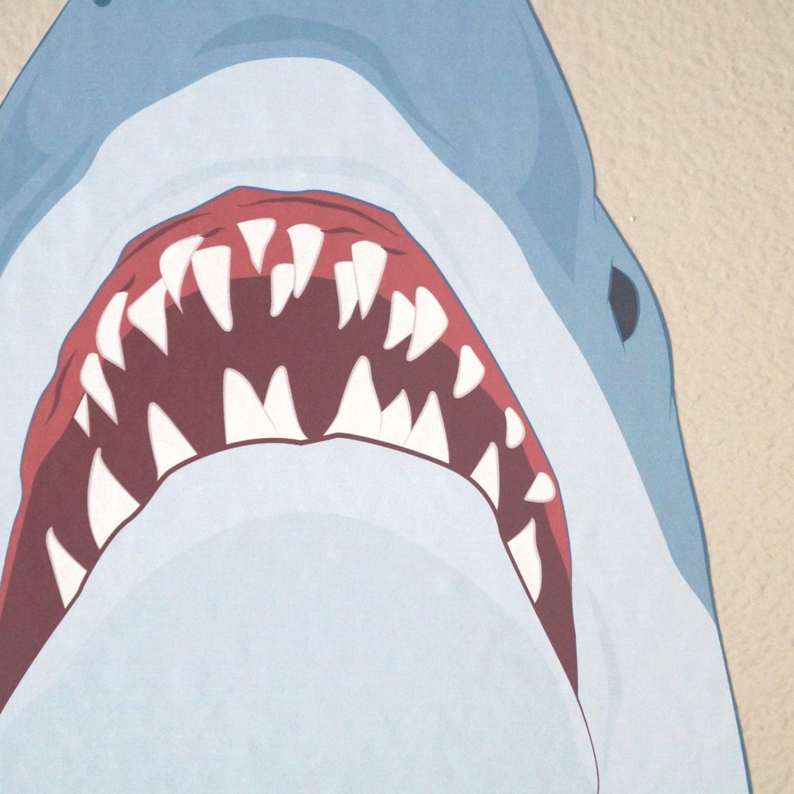 Shark Wall Decal Kit Realistic Shark Wall Decal by - Etsy