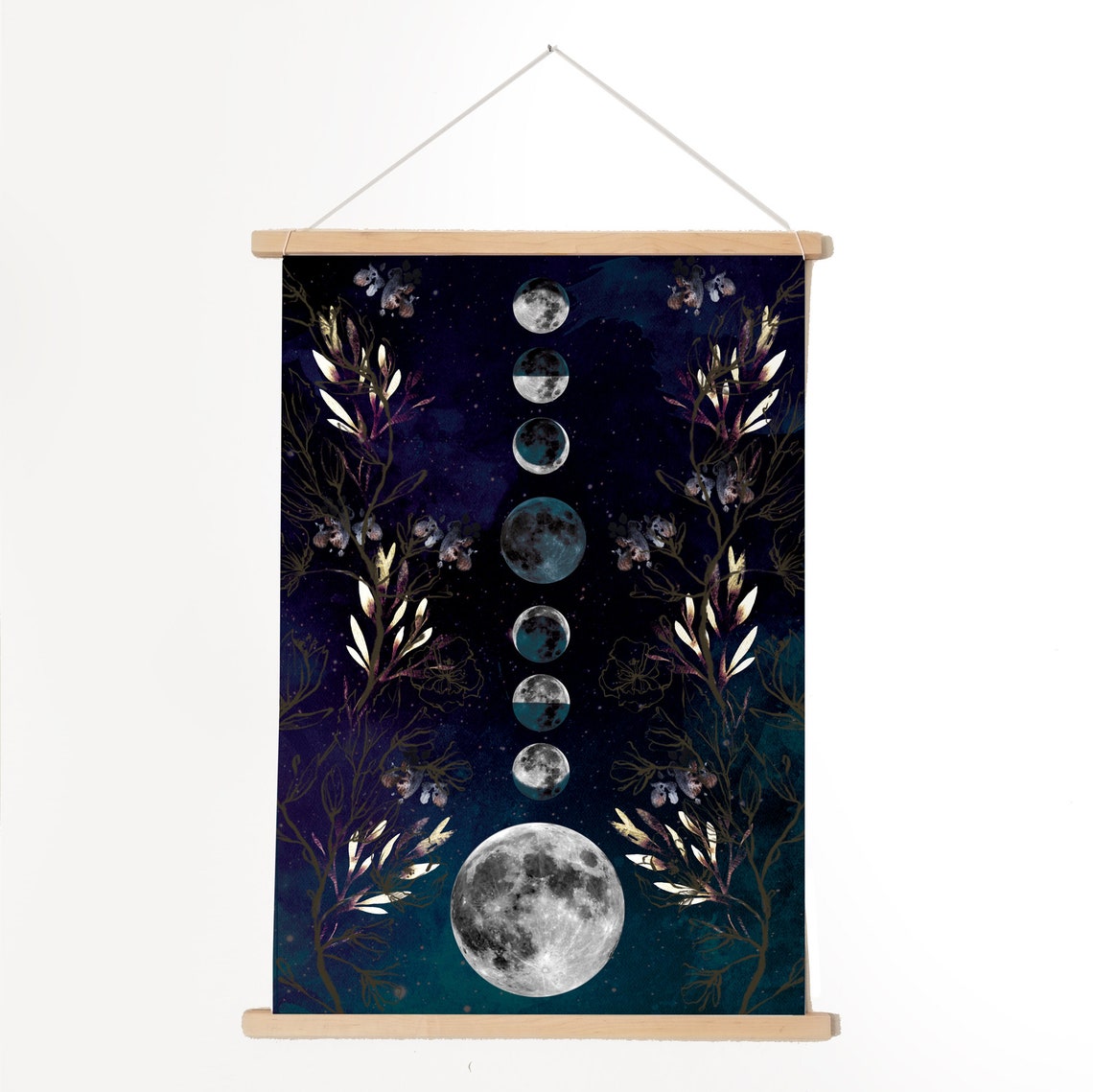 Moon Phases Decor Banner by Chromantics - Etsy