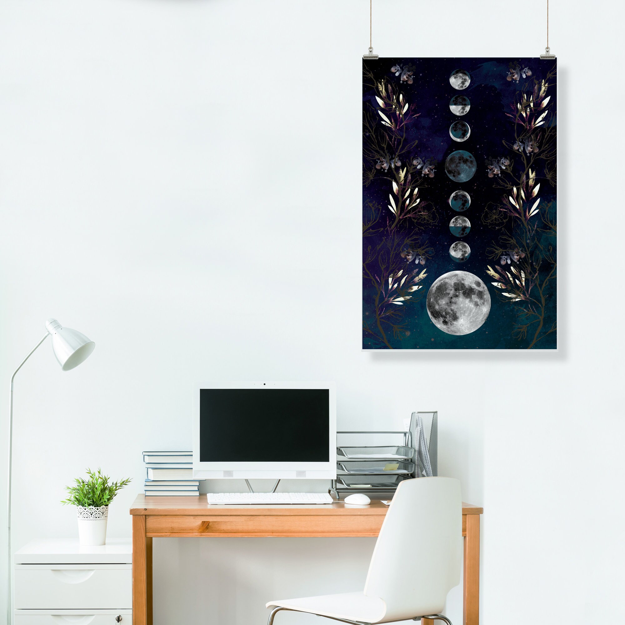 Moon Phases Decor Banner by Chromantics - Etsy