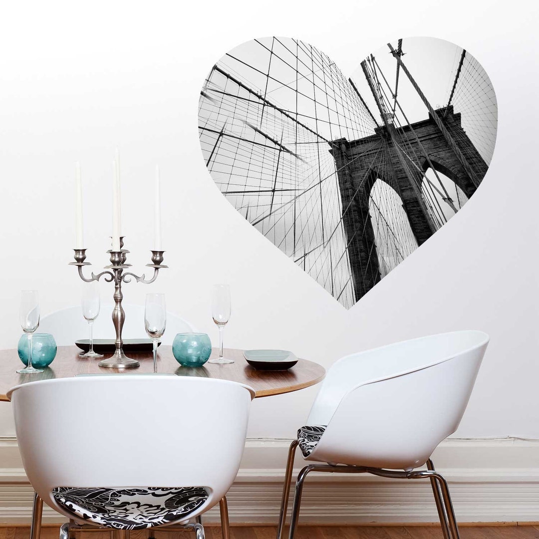 Love New York Wall Decal - Brooklyn Bridge Wall Decal by Chromantics - Etsy