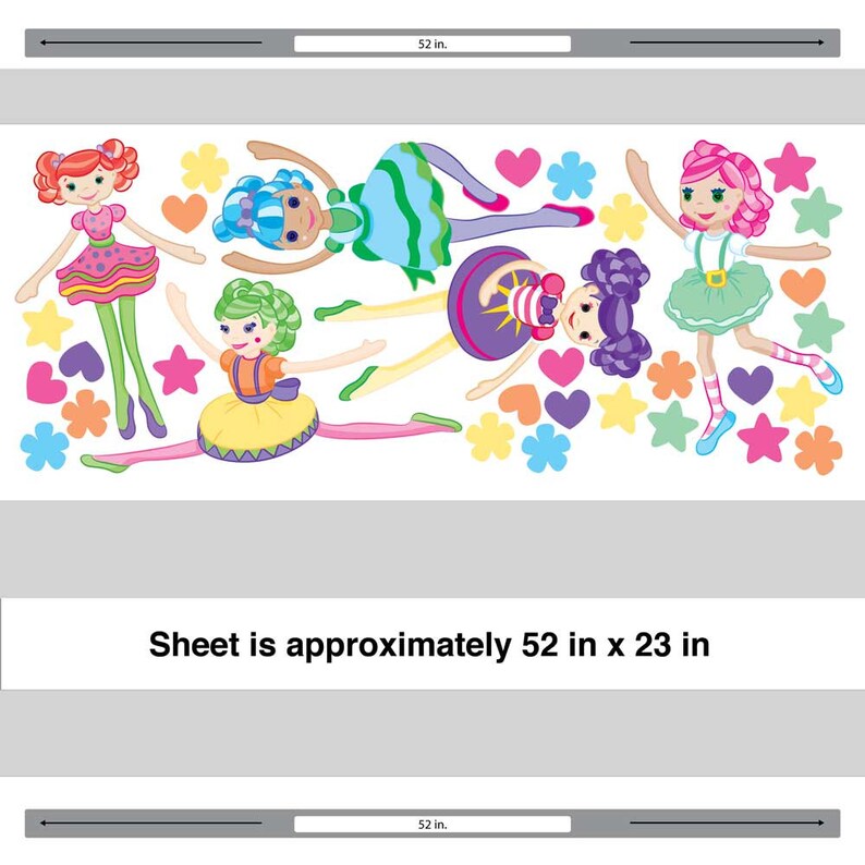 Dancing Dolls Wall Decal Kit - Baby Doll Wall Decal by Chromantics - Etsy