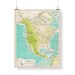 Vintage North America Map Decor Banner by Chromantics - Etsy